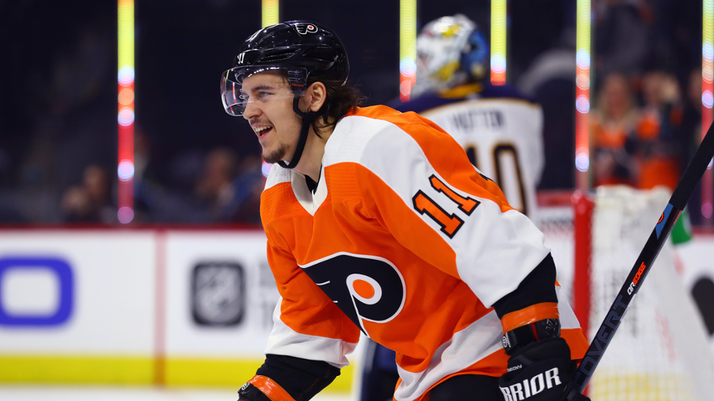 Konecny Snaps Scoring Drought
